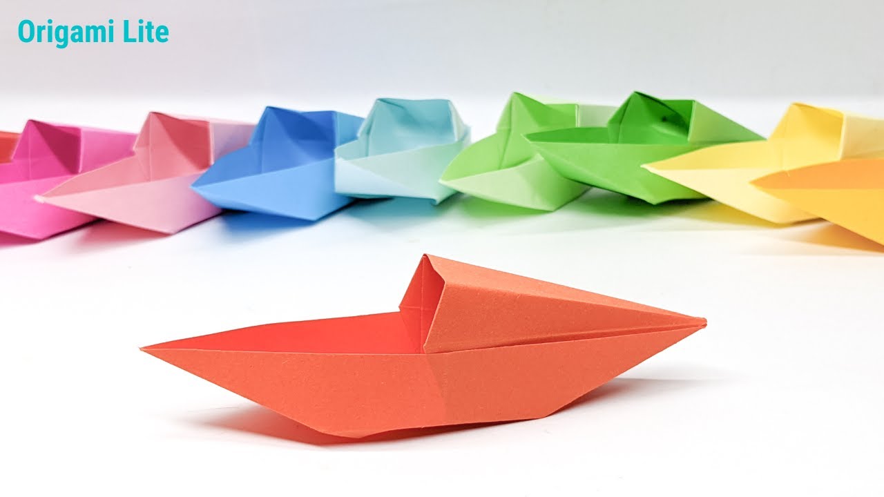 Origami Boat Instructions Easy - YouTube