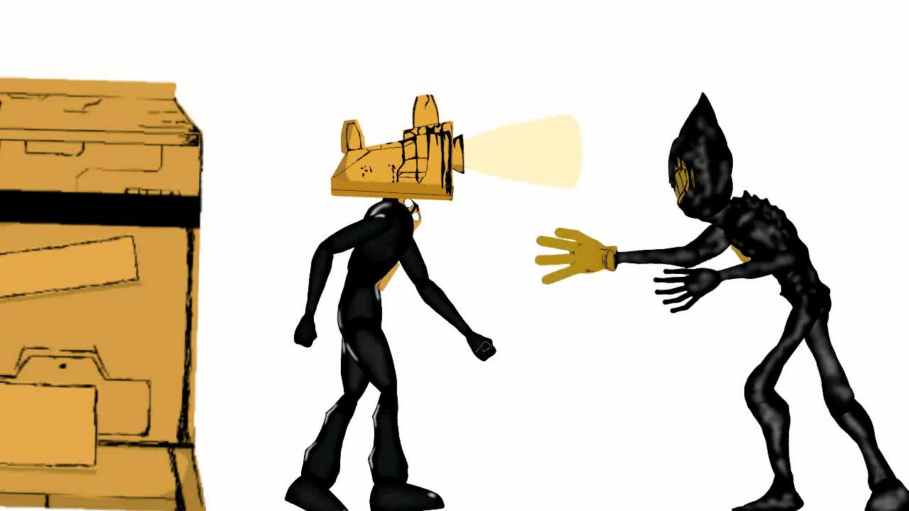 Bendy vs Projectionist remastered - YouTube