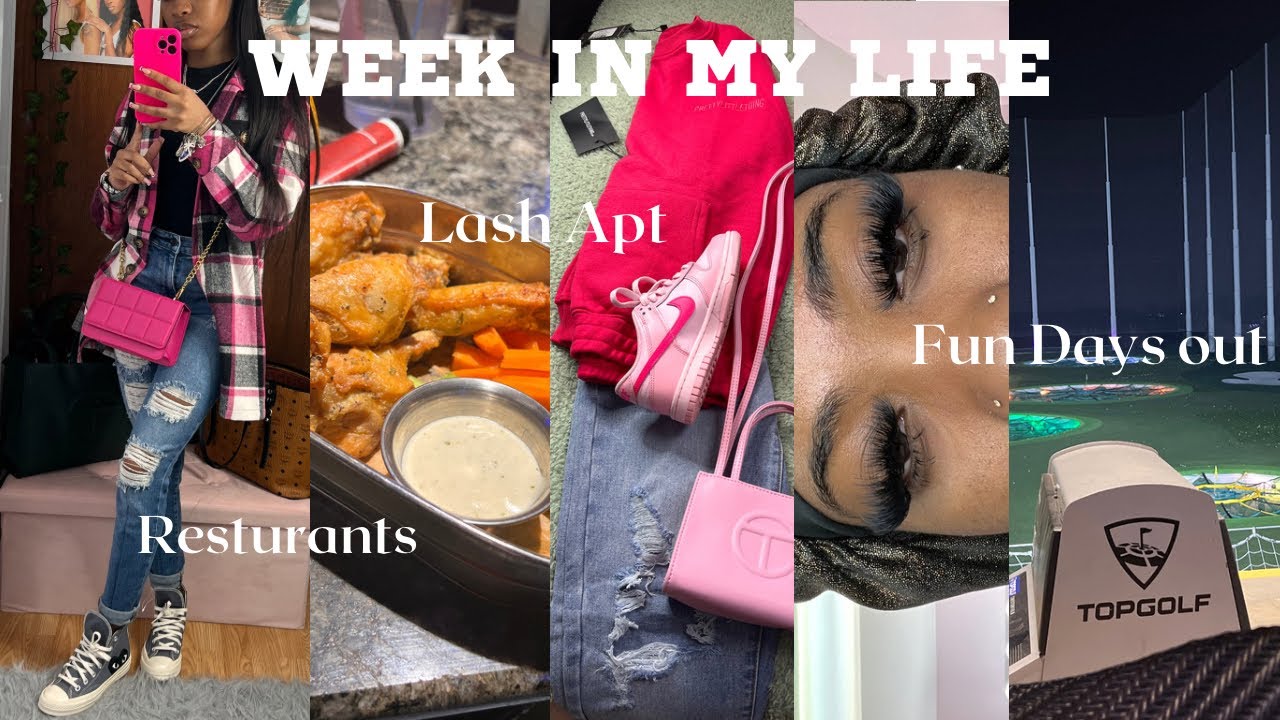 WEEK IN MY LIFE ( lash apt , going out to eat , slumber party , hanging ...