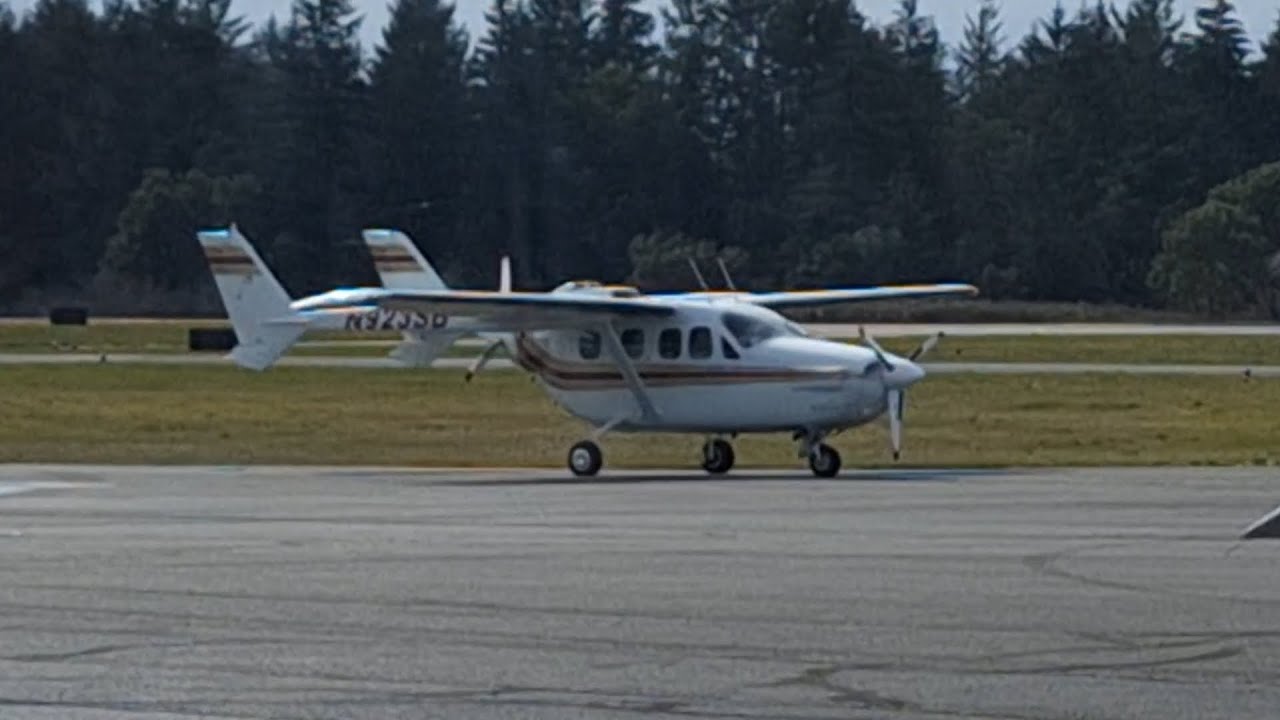 Cessna 337 Skymaster takeoff from TIW! - YouTube