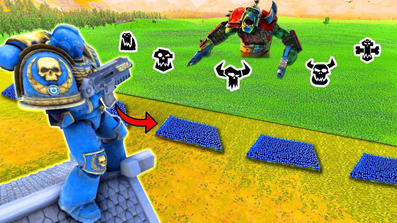 Can SPACE MARINES Hold vs 7,000,000 ORK ARMY INVASION?! - UEBS 2 ...