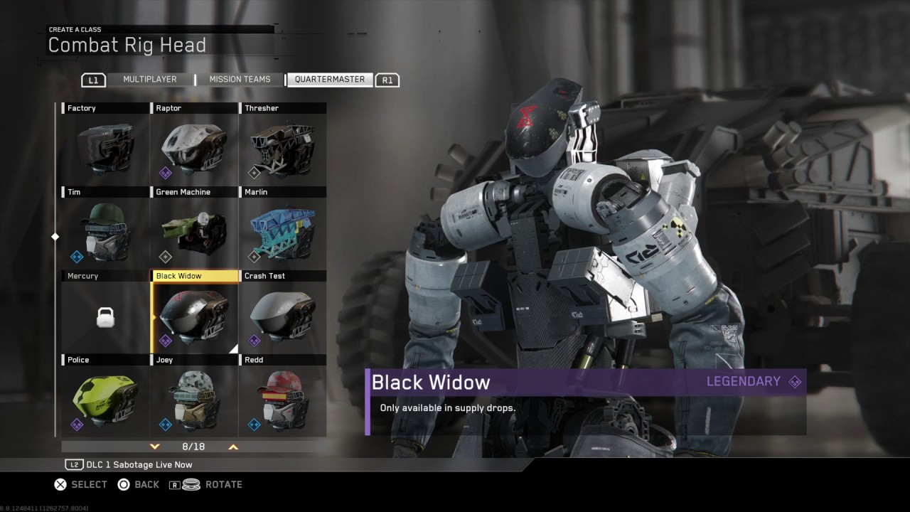 Infinite Warfare: Synaptic Black Widow Combat Rig Body - YouTube
