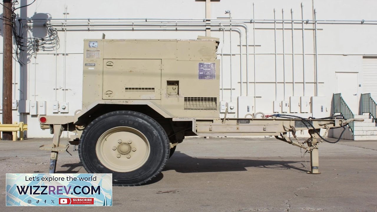 2003 FERMONT MEP 804A GENERATOR WITH MILITARY TRAILER 15 KW 50 60 HZ ...