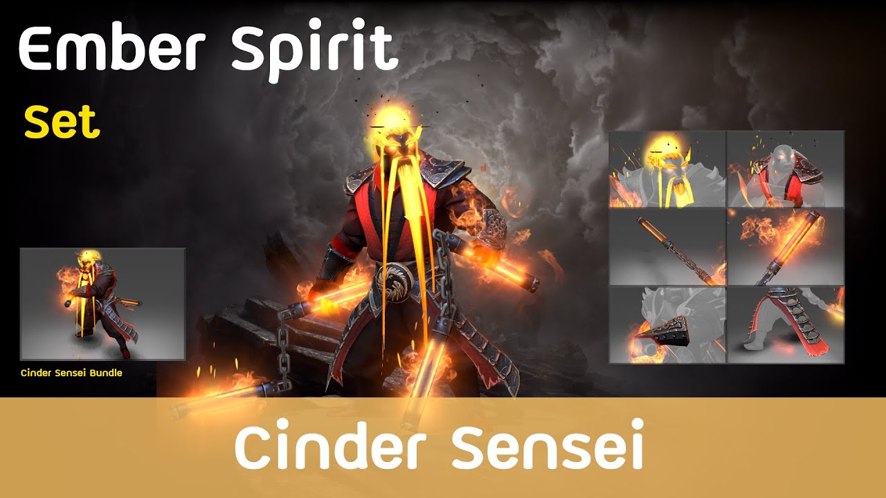 Dota2 Ember Spirit Cinder Sensei Set Collector's Cache II 2019 - YouTube
