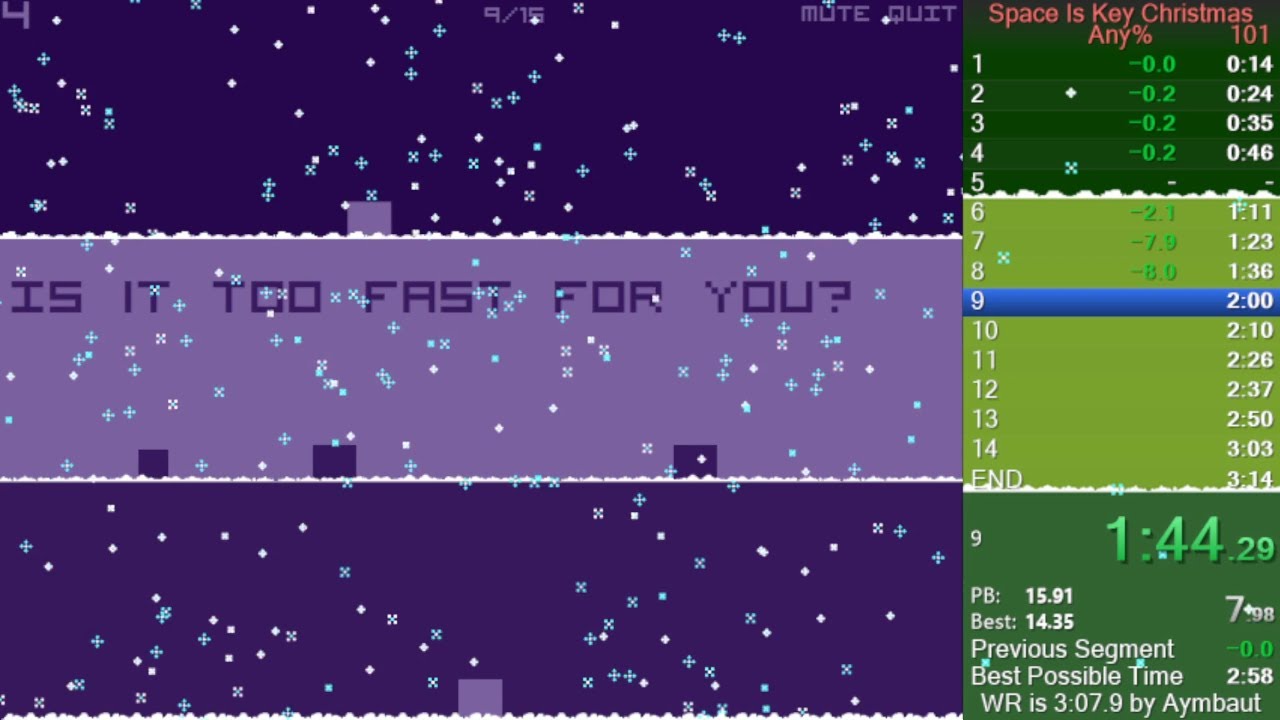 (WR) [2:57.883] Space Is Key Christmas - Any% Speedrun - YouTube