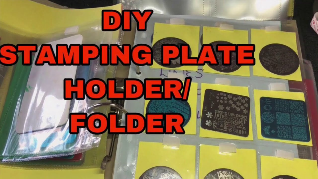DIY Stamping Plate Holder/folder - YouTube