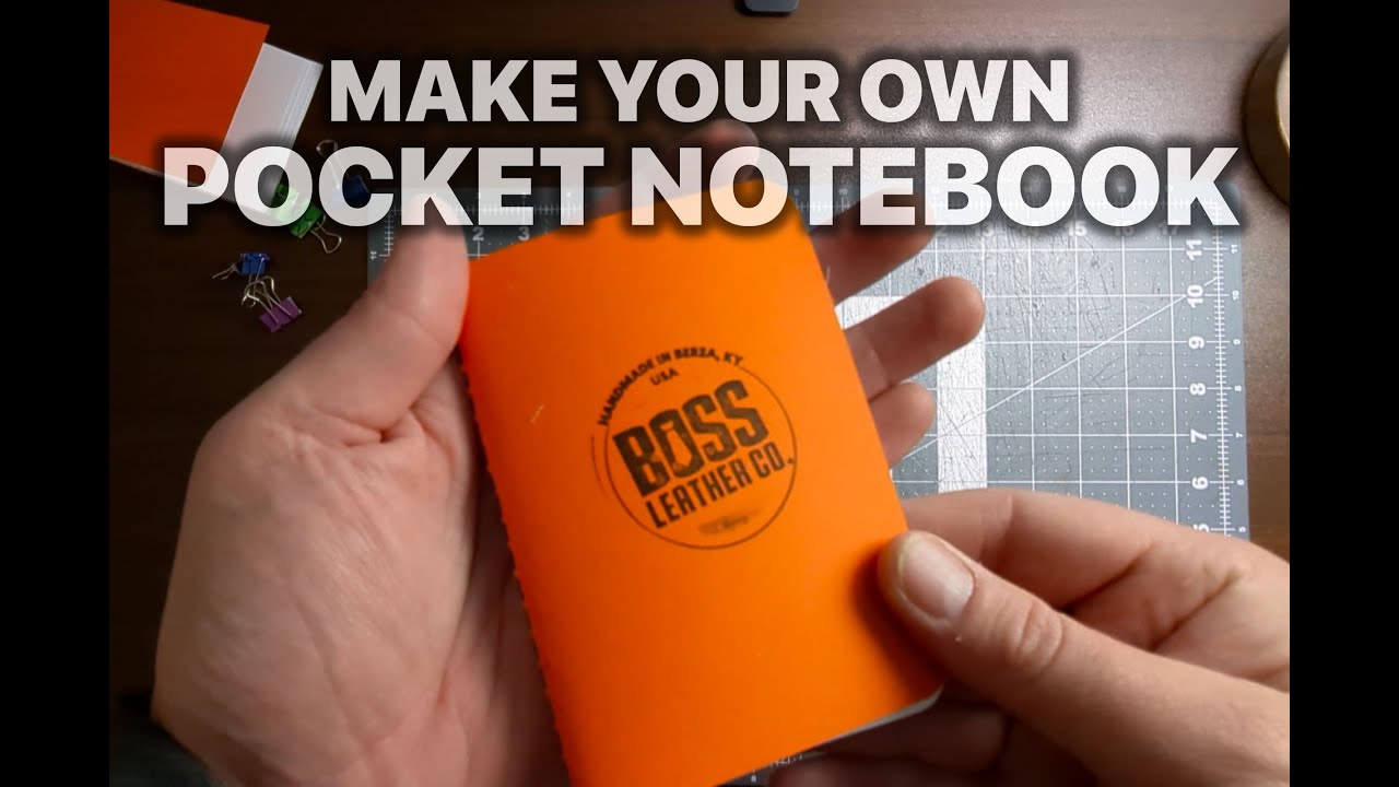 Make Your Own #pocketnotebook - YouTube