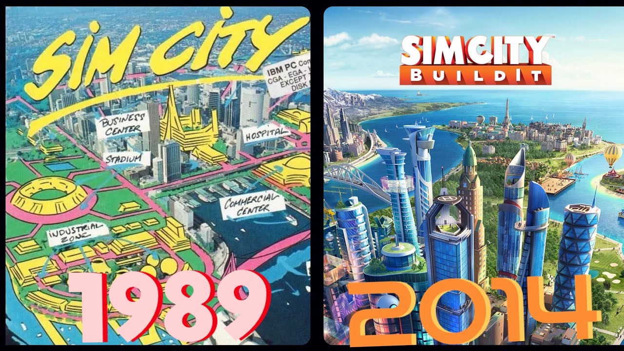Evolution of SimCity 1989-2014 - YouTube