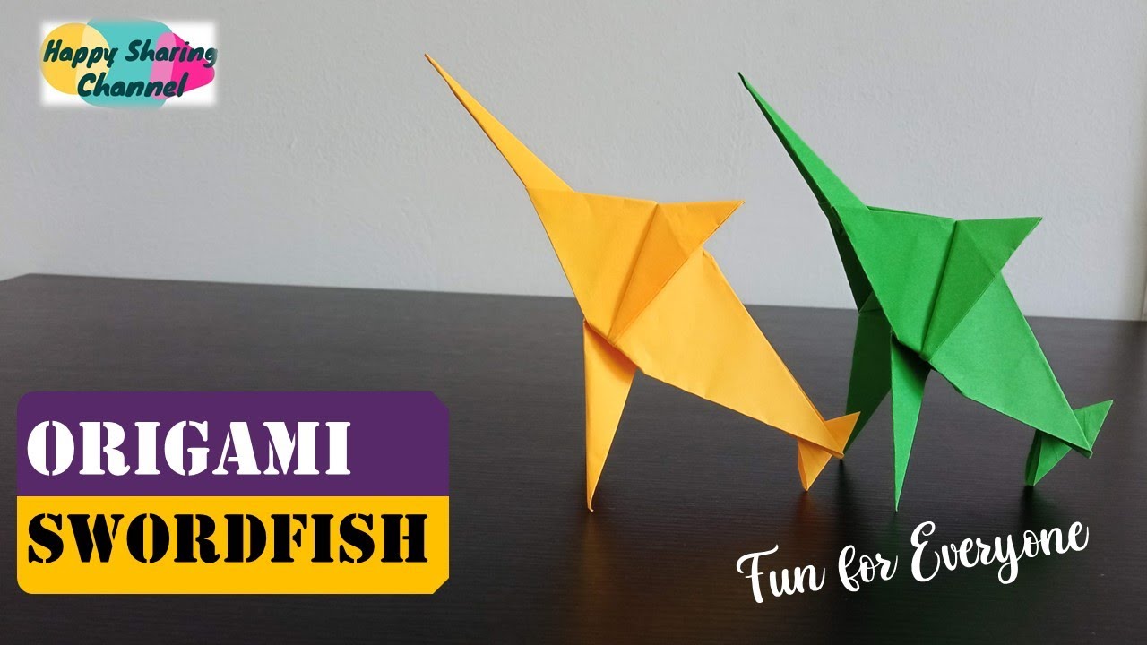 Origami Swordfish - Origami Tutorial for Everyone - YouTube
