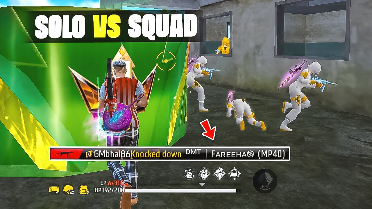 DMT FAREEHA IN MY GAME 😱 SOLO VS SQUAD GAMEPLAY | GARENA FREE FIRE ...