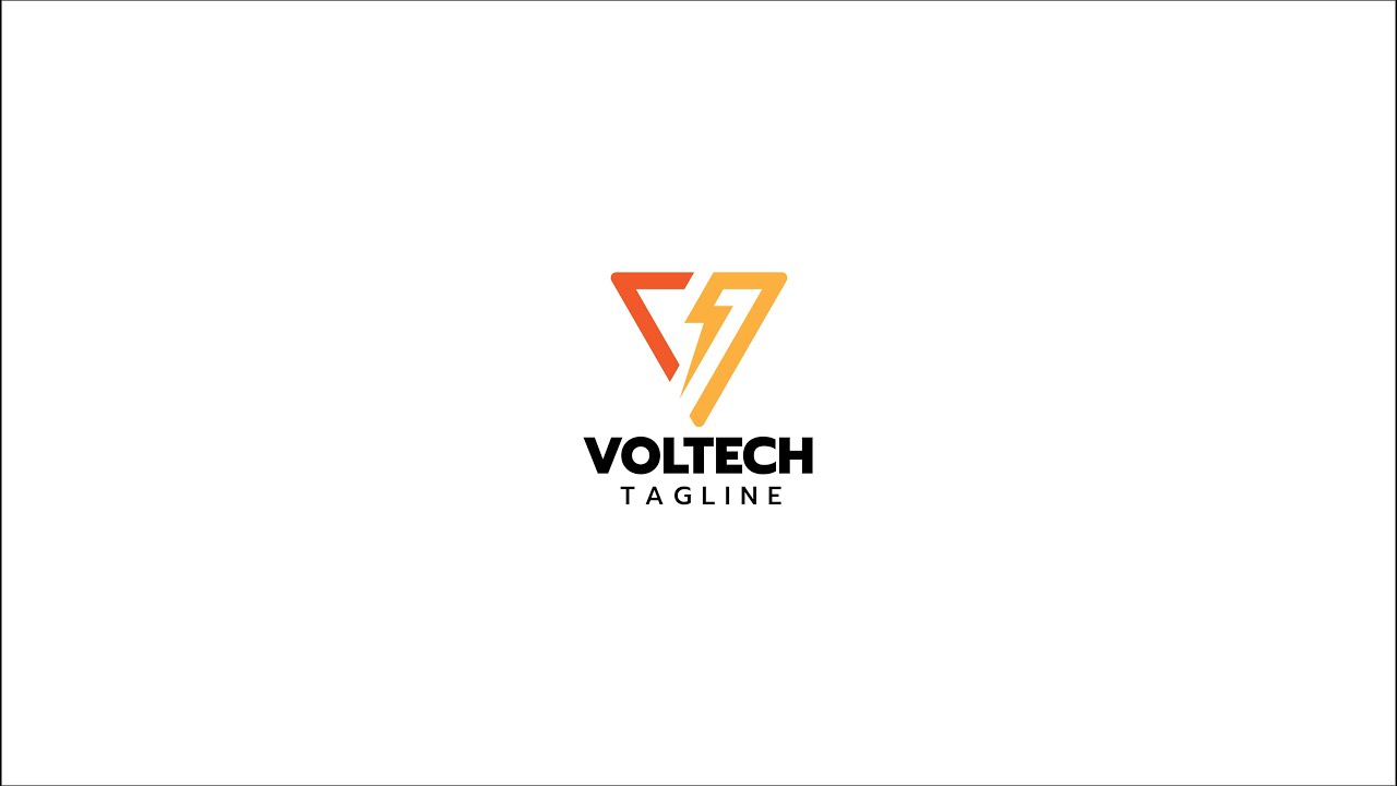 Adobe Illustrator - Tutorial Mendesain Logo : VOLTECH - YouTube