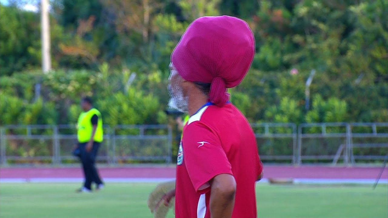Soccer Reggae Coach - Andrew "Bob Marley" Bascome wears a turban in ...