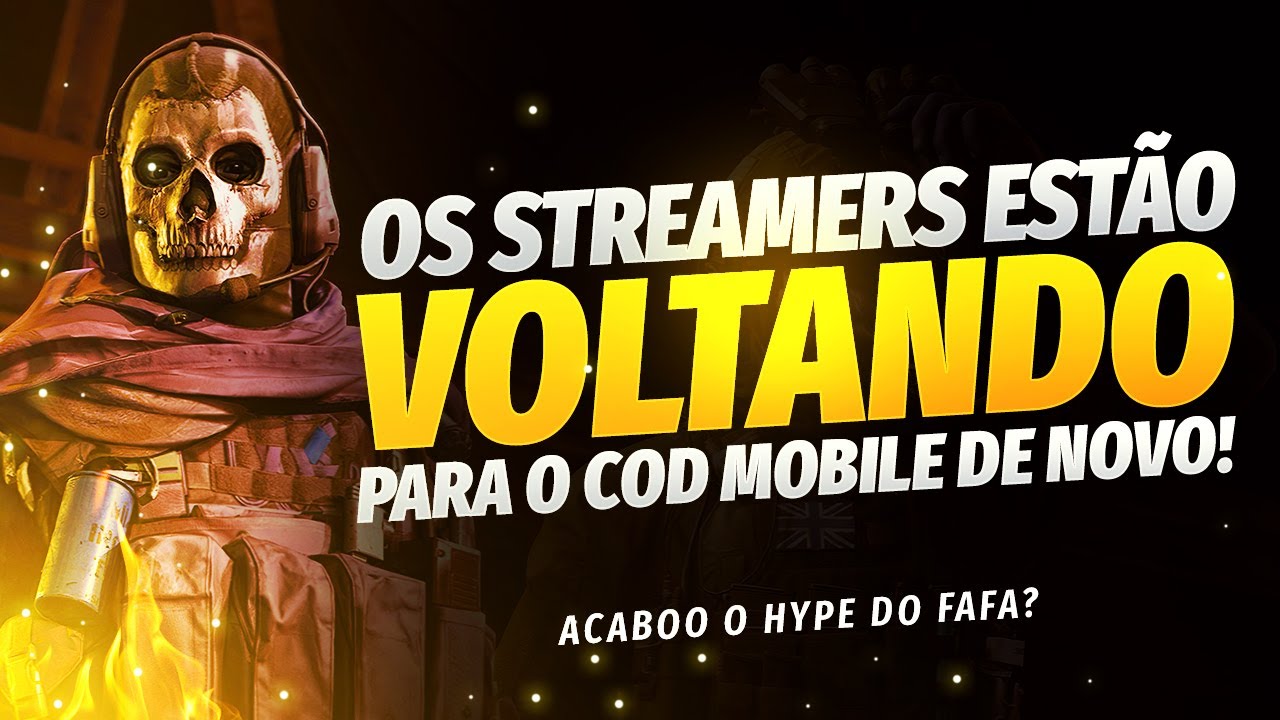STREAMERS ESTÃO VOLTANDO PRO COD MOBILE🔥🔥🔥 // CALL OF DUTY MOBILE ...