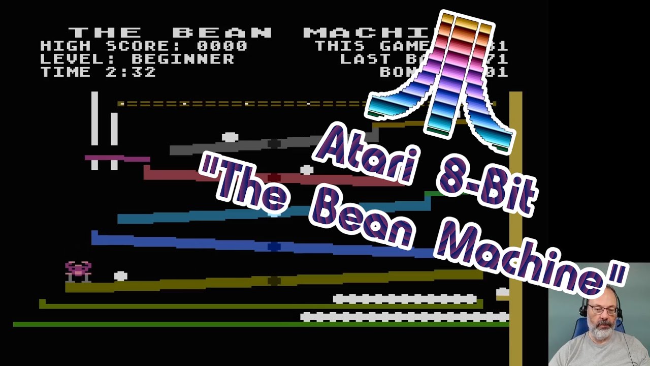 Atari 8-Bit Game Play, The Bean Machine - YouTube