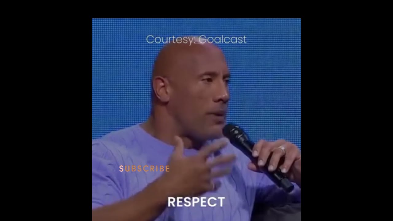 The Rock - Respect Is Given When It's Earned, Life is Easier If You Are ...