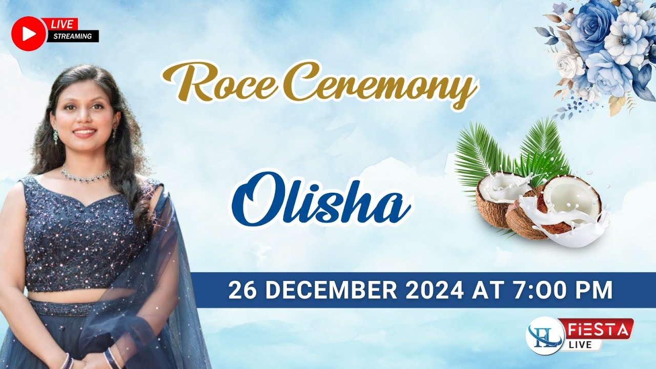 Roce Ceremony Of OLISHA | Watch LIVE - YouTube