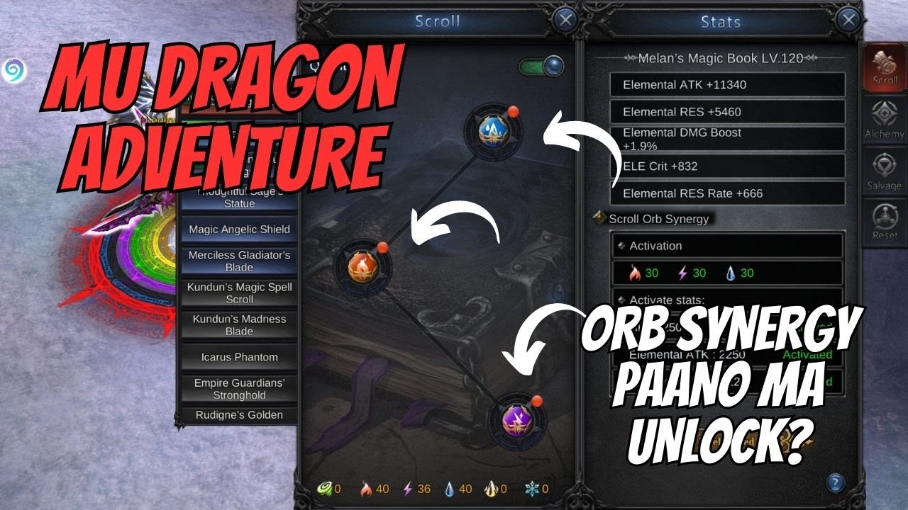 MU DRAGON ADVENTURE: ELEMENTAL SYNERGY GUIDE (TAGALOG) - YouTube