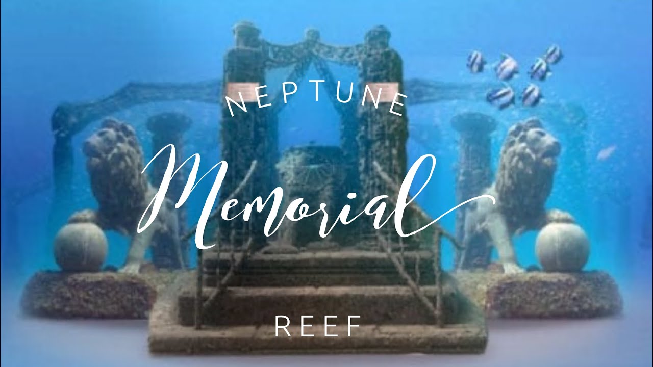 Underwater ATLANTIS! Neptune Memorial Reef. Where you can RIP under the ...