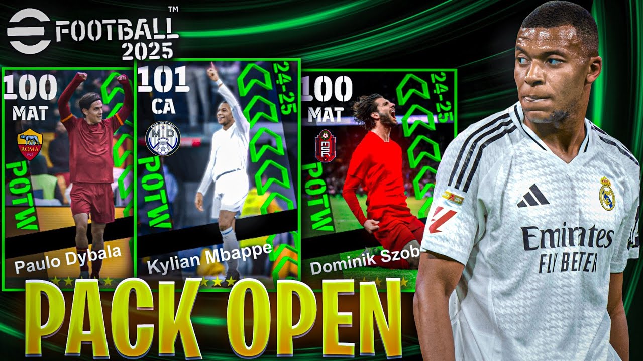 PACK OPEN EM BUSCA DO MBAPPÉ 101 DA BOX DE POTW NO EFOOTBALL 2025 ...