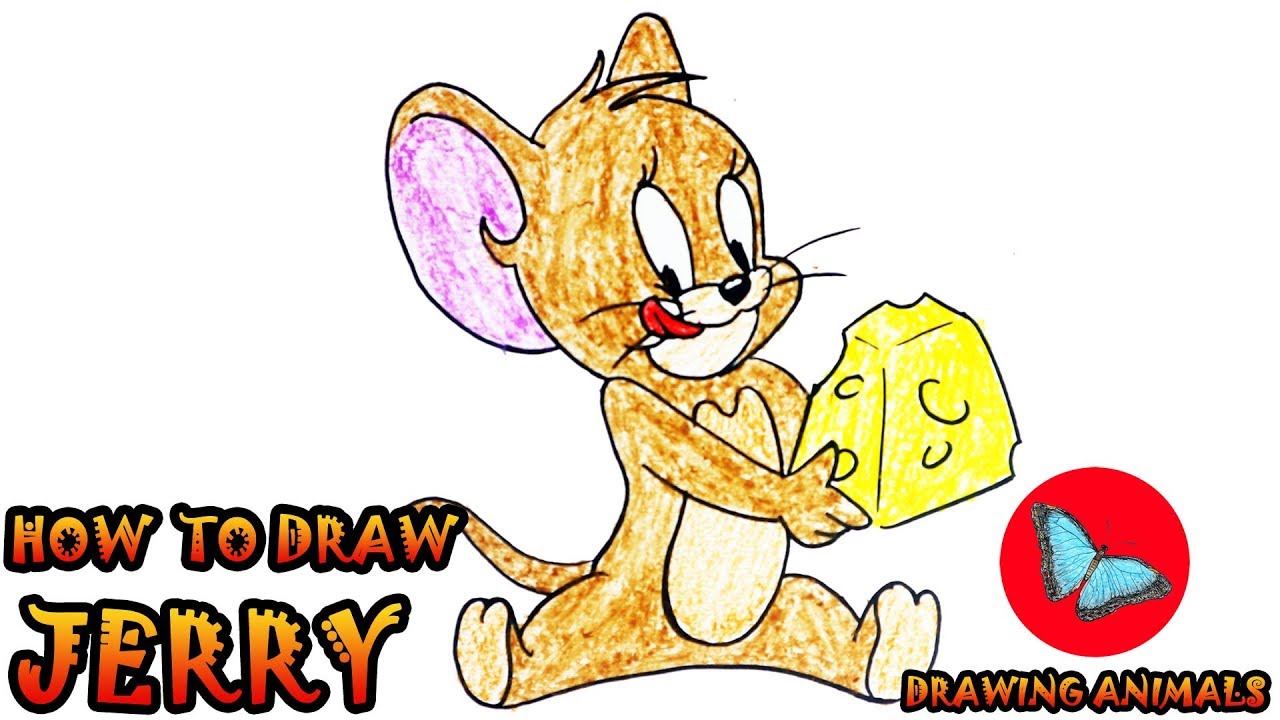 How To Draw Jerry from Tom and Jerry | Drawing Animals - YouTube