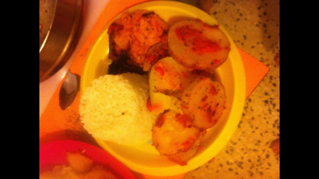 Papas Salteadas Al Horno Con Chuleta / Sazón Boricua Por Nelo - YouTube