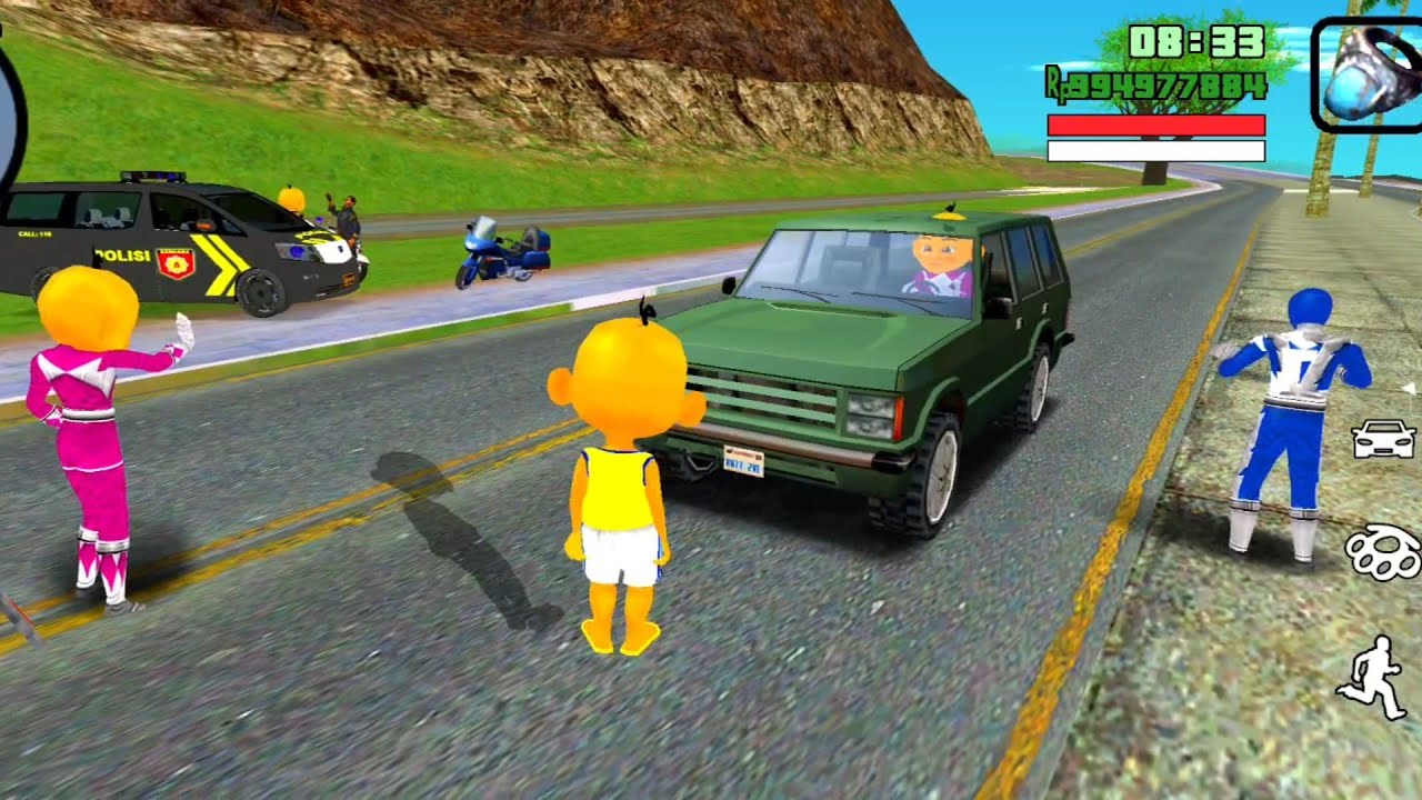 Upin membantu Power Ranger oprasi kendaraan bermotor 🤣 Oyanio Tv - YouTube