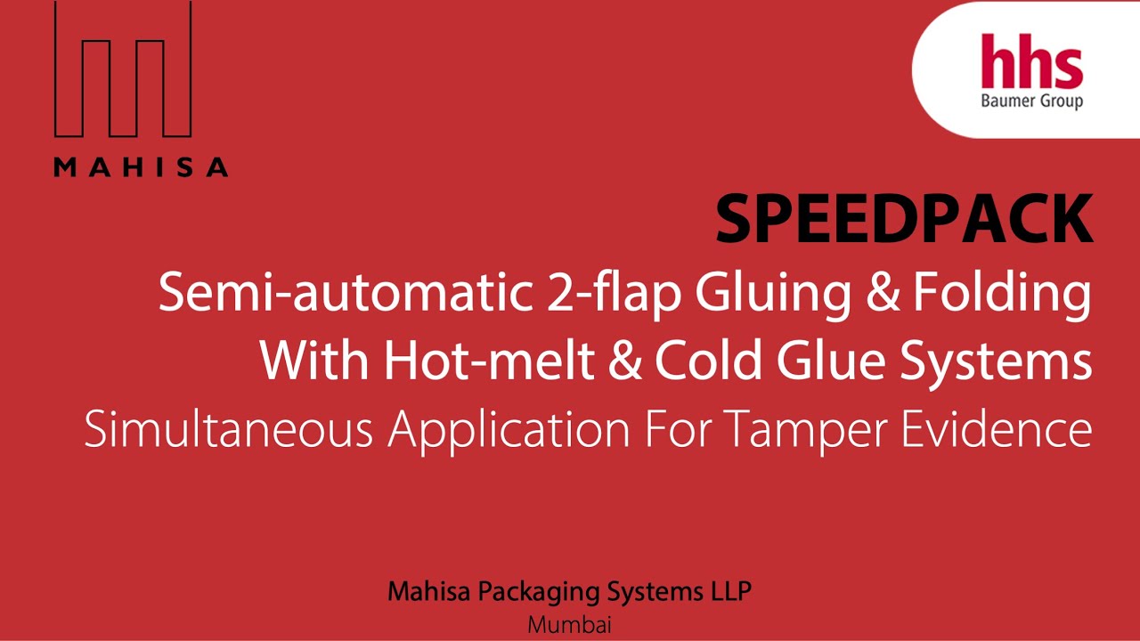 Mahisa SpeedPack | 2-Flap Gluer & Folder with Hot-melt and Cold Glue ...