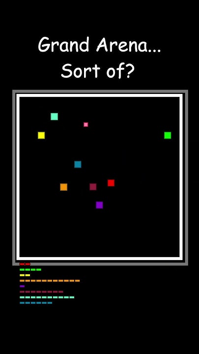 Largest arena battle yet #square #simulation #coding #battle #color #1v1 #relaxing - YouTube