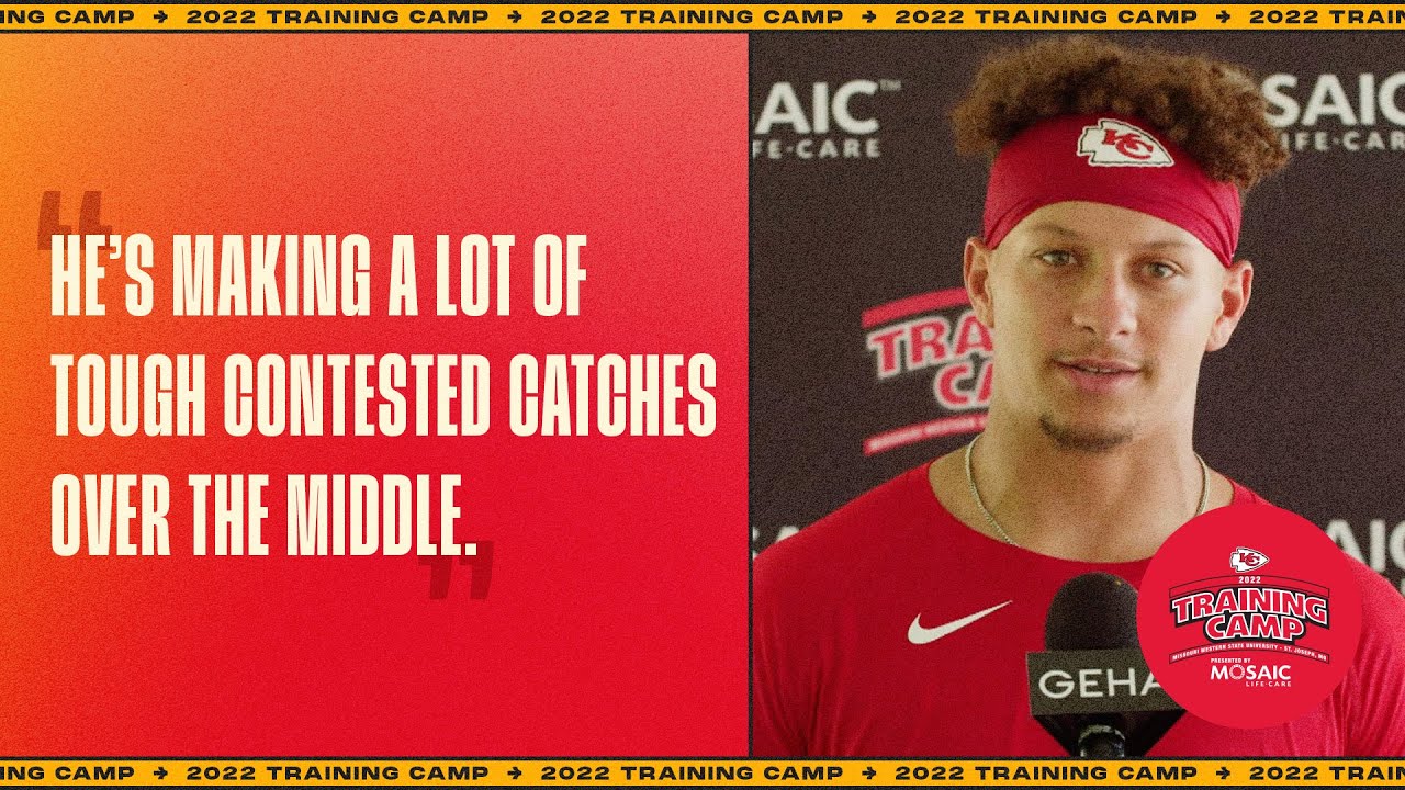 Patrick Mahomes: “He’s making a lot of tough contested catches ...