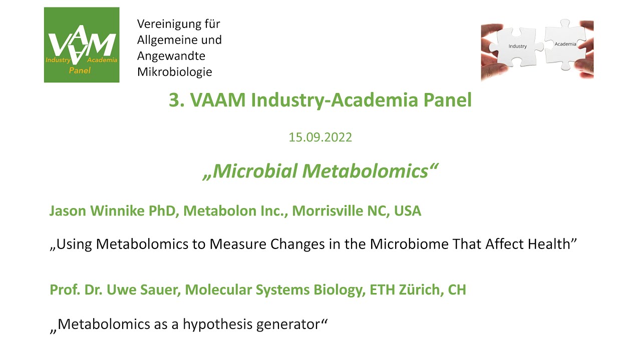 3rd VAAM Industry-Academia Panel 16.09.2022 - YouTube