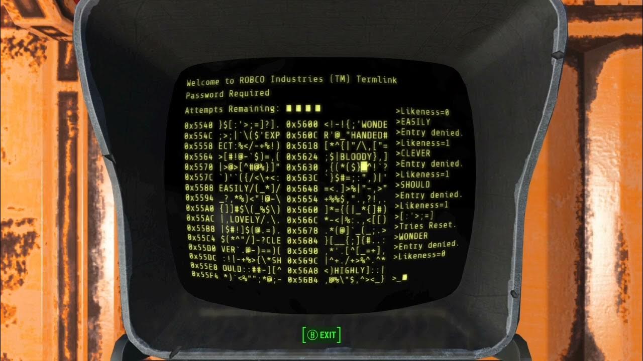 Fallout 4: Hacking terminals, quick guide - YouTube
