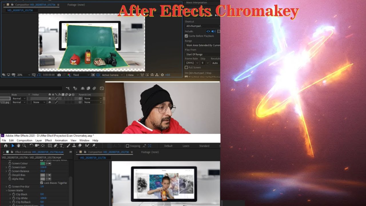 Como hacer un chroma key en after effects - Aatzin Net - YouTube