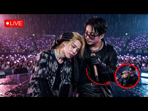 Jimin’s Body Gave Out In The Rain… Jungkook’s Reaction Broke Everyone 🥺🌧️