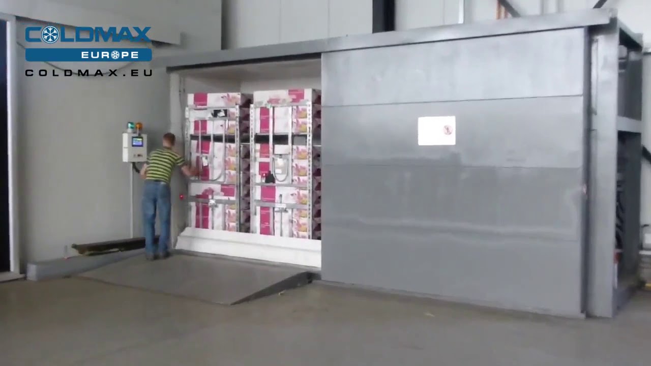 COLDMAX 2 pallets vacuum cooler for flowers' vacuum cooling - YouTube