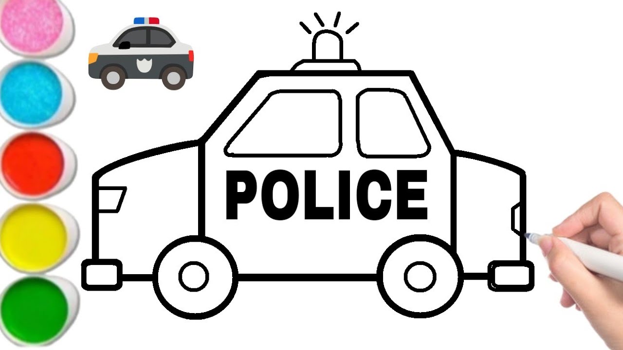 police car drawing how to draw a police car easy drawing police car ...