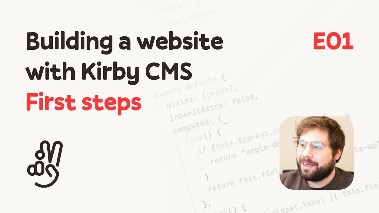 Building a website with Kirby CMS – E01– Let's code moinfra.me - YouTube
