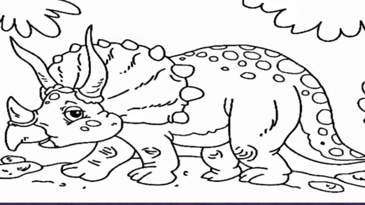 mewarnai gambar brontosaurus untuk anak dn balita - YouTube