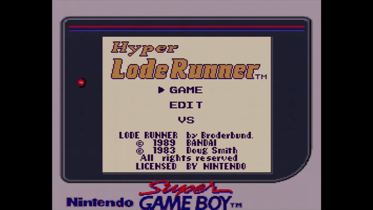Game Boy World Direct Footage #011: Hyper Lode Runner - YouTube