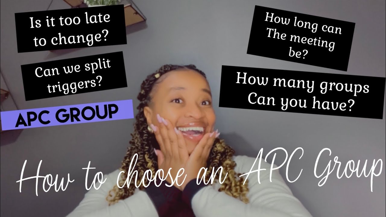 APC Series | choosing/changing your APC Group - YouTube