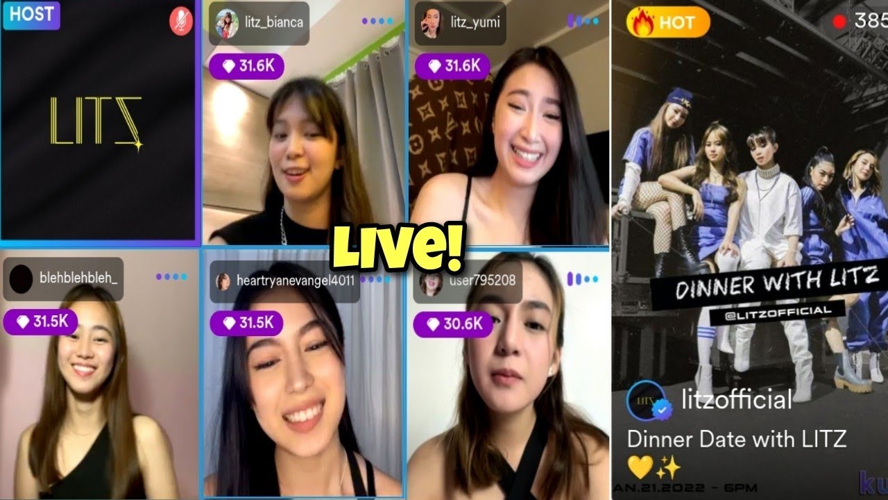 LITZ OFFICIAL YUMI, BIANCA, FATIMA, HEART, ASHTINE KUMU LIVE (Jan. 21 ...