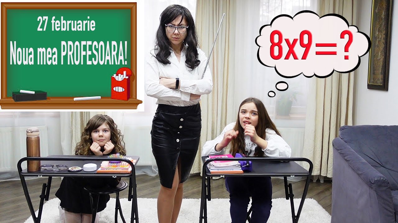 O noua PROFESOARA?! Lupta pentru nota 10 - YouTube