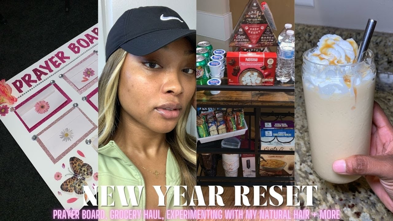 RESET WITH ME FOR THE NEW YEAR| prayer board, grocery haul ...