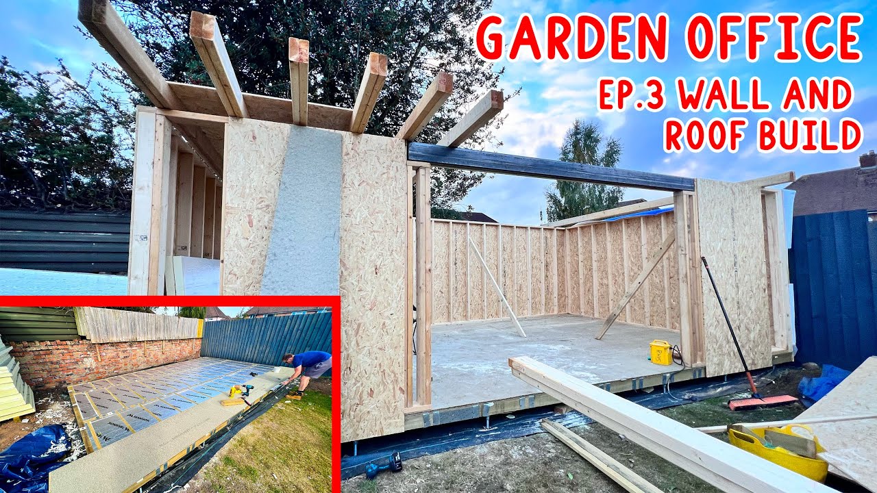 Ep.3 - Using OSB Boards for Walls and Wood Joists - Building a Garden ...