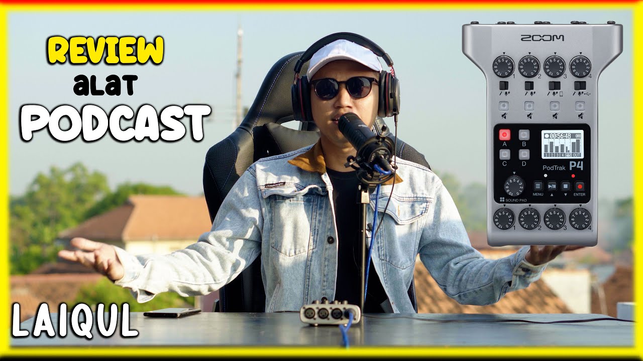4 Mic & 4 Headset !!! Review alat rekam Podcast !! Zoom Podtrak P4 ...