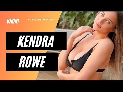 Kendra Rowe  Black Bikini  Films LA Exclusive Video