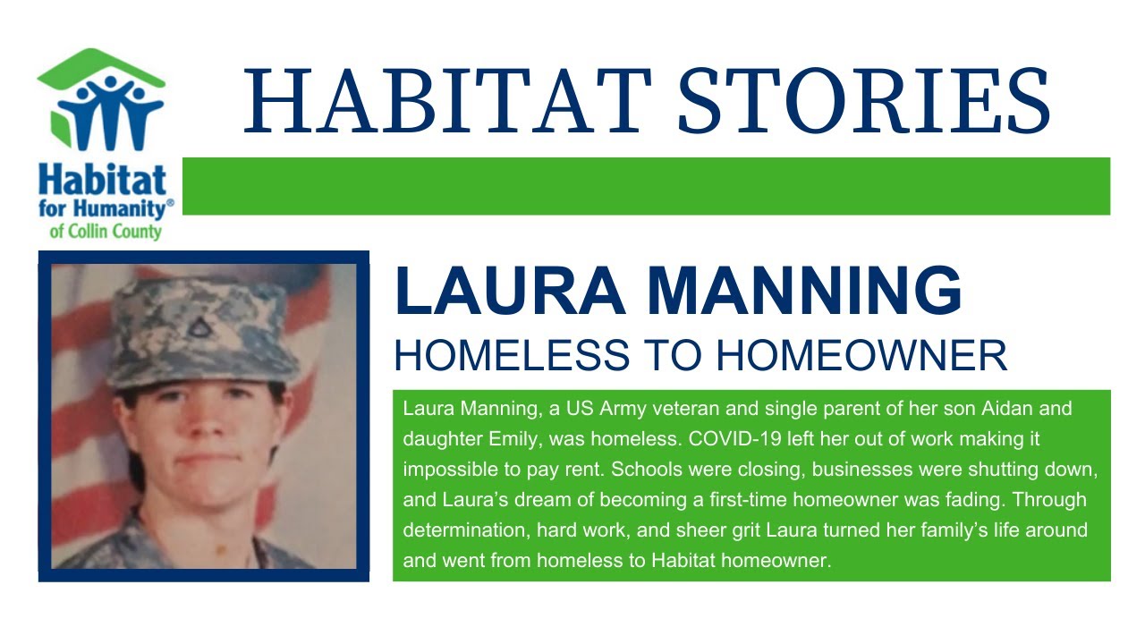 HABITAT STORIES: Laura Manning Chapter 1: Homeless to Homeowner - YouTube