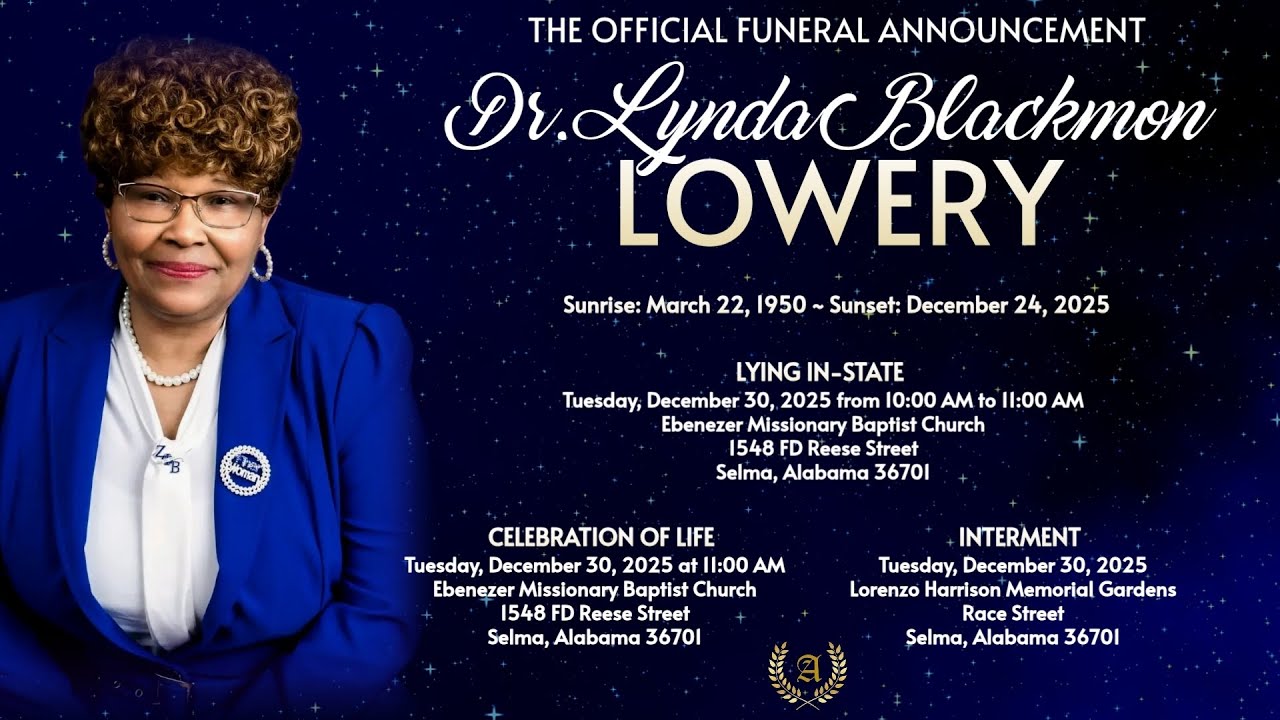 Celebration of Life for Dr. Lynda Blackmon-Lowery - YouTube