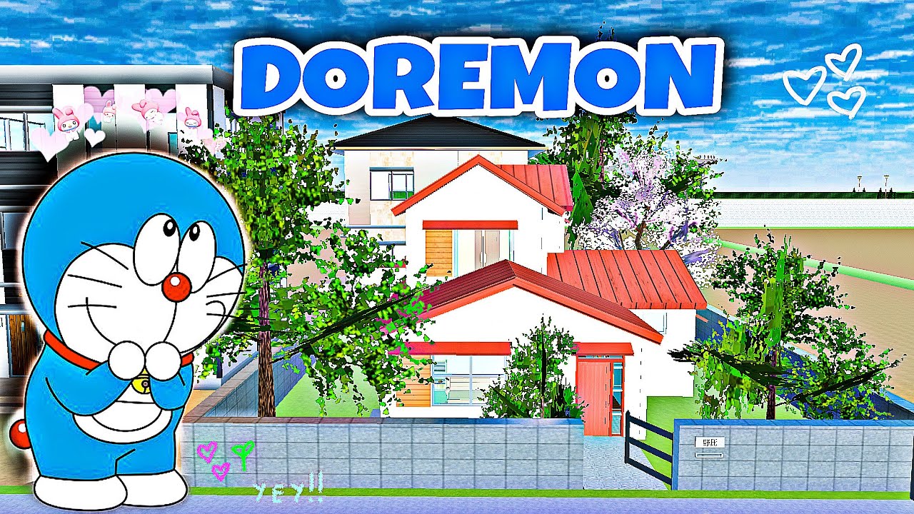 Doremon House Tour // Sakura school simulator// props ID// ChiChi ...