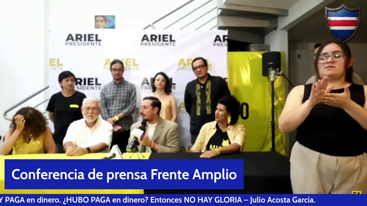 Conferencia de prensa del Frente Amplio de Ariel Robles - YouTube
