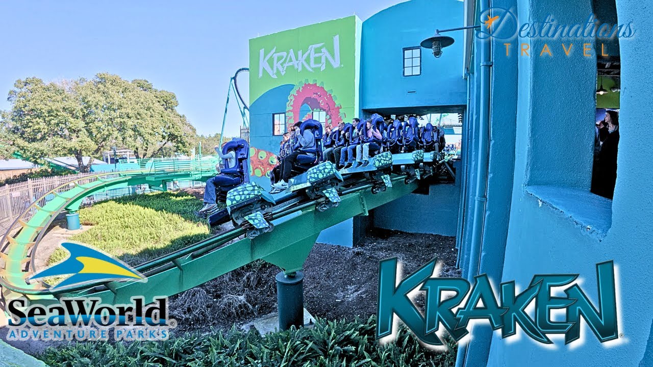 🎢 Kraken Roller Coaster – SeaWorld Orlando | POV 4K 60FPS! 🐙🔥 - YouTube